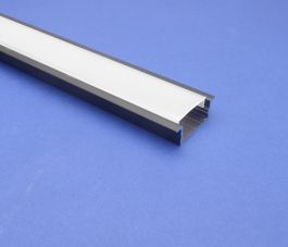 Led Aluminium Profile, Flat Deep Recessed, 2 metre