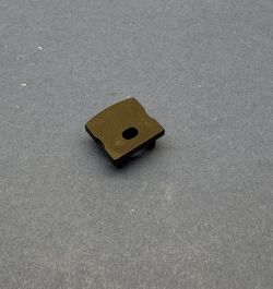 Black End Cap With Hole For 1714 Flat profile
