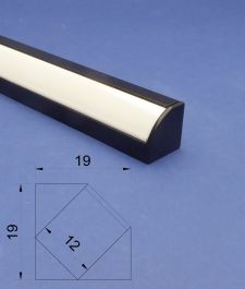 Black Led corner profile for led strip light
